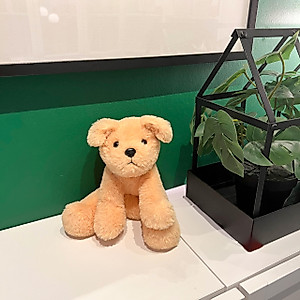 WEIGEDU Labs Labrador Golden Retrievers Dog Puppy Stuffed Animals Plush Toys for Kids Boys Girls Birthday Bedtime Gifts, 7.9" Golden Yellow