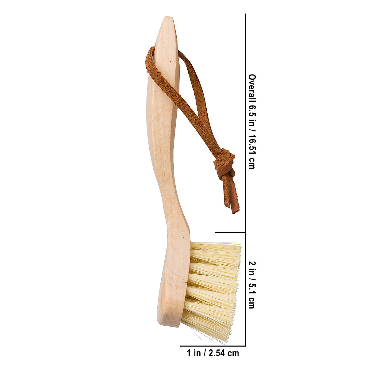 Redecker Waffle Machine Brush with Oiled Beechwood Handle, Stiff Heat-Resistant Tampico Fiber Bristles, 6-1/2 inches, Made in Germany