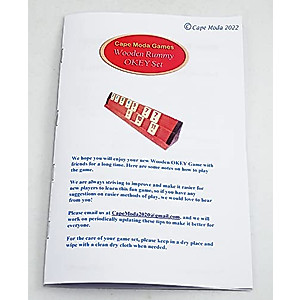 Cape Moda Large Turkish Plastic Rummy Okey Set Bundle, Classic Turkish Design Made in Istanbul, and Inspected by Cape Moda in Albany NY (Plastic Rummy Set, Large)