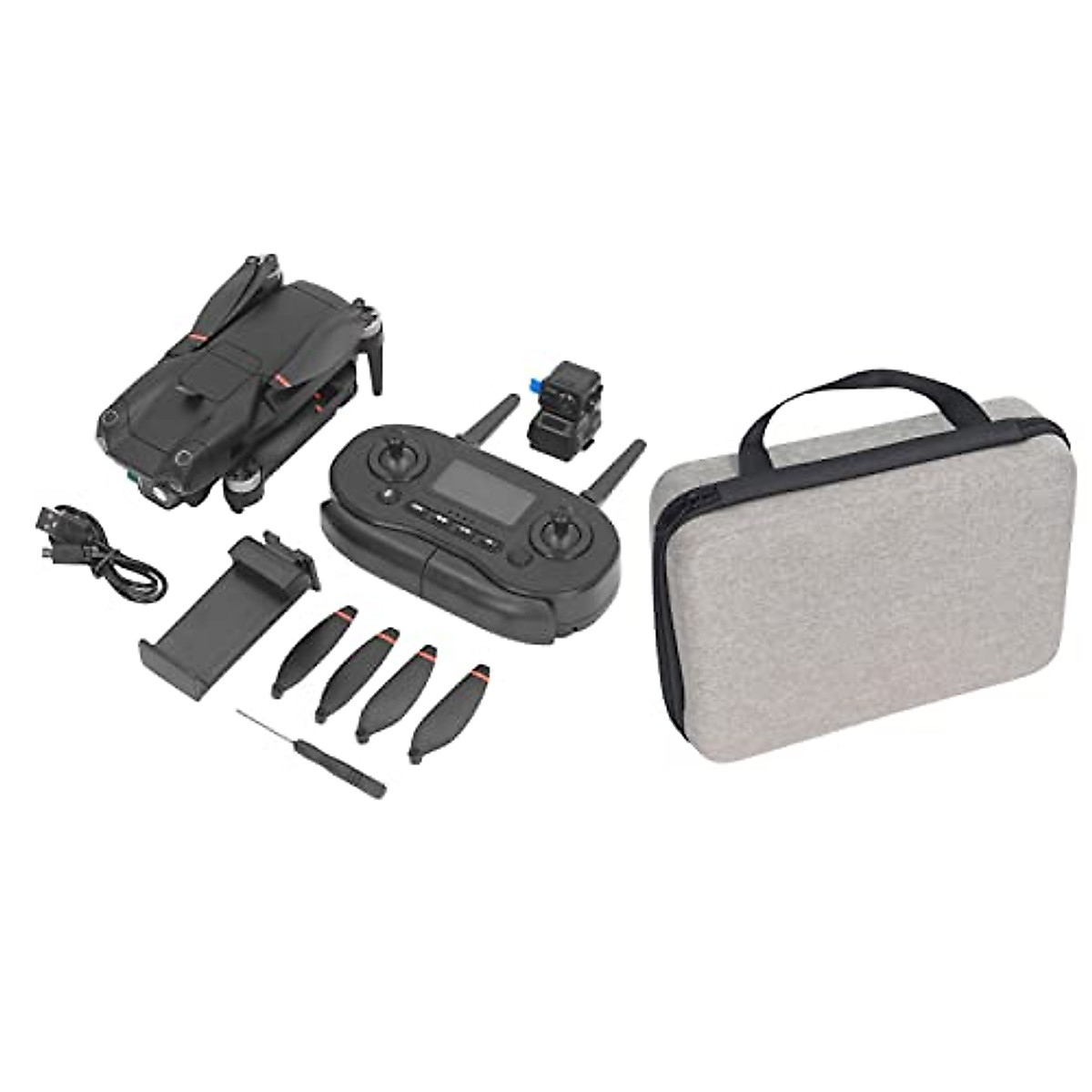 HD Camera Video Drone, Brushless Motor Folding Photography Aerial Drone GPS Positioning Optical Positioning for Outdoor Activities (No Obstacle Avoidance)