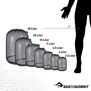 Sea to Summit Ultra-Mesh Stuff Sack, Featherweight Outdoor and Travel Storage, XX-Small / 2.5 Liter