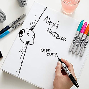 Sharpie Permanent Markers, Fine Point, 8 Pack, Assorted Colors (30217PP)