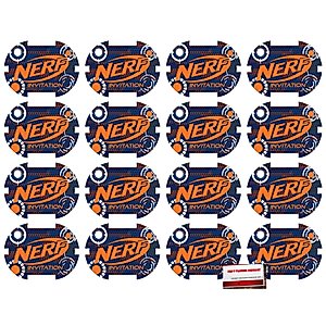 (16 Pack) Soft Dart Battle Invitations Birthday Party Value Pack (Plus Party Planning Checklist by Mikes Super Store)