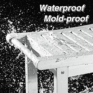 ACUEL Poly Lumber Shower Bench Seat, Larger Size 22" x 13", Shower Benches for Inside Shower, Waterproof Shower Stool with Handles & Storage Shelf, Shower Chair for Bathroom, Bath Stool (White)