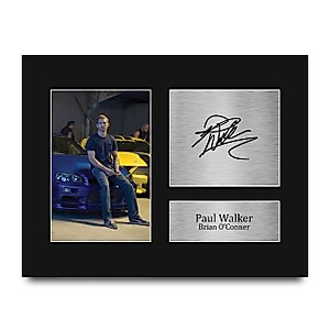 HWC Trading Paul Walker Fast And Furious Gifts USL Printed Signed Autograph Picture for Movie Memorabilia Fans - US Letter Size