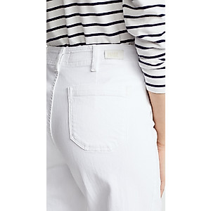 PAIGE Women's Nellie Culotte Jeans, Crisp White, 26