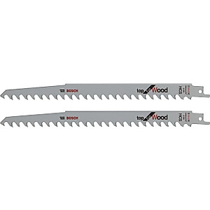 Bosch DIY Säbelsägeblatt Top for Wood zum Sägen in Holz (2 Stück, S 1542 K)