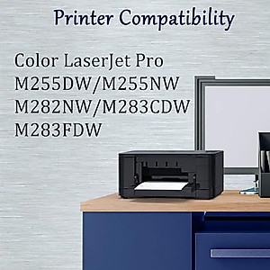 206A W2110A W2111A W2113A W2112A 2110A 2111A 2113A 2112A Compatible Toner Cartridge Replacement for HP Color Laserjet Pro M255DW M255NW M282NW M283CDW M283FDW Printe Magenta
