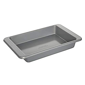 KitchenAid Nonstick Aluminized Steel Rectangular Cake Pan, 9x13-Inch, Silver