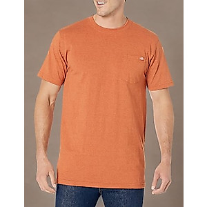 Dickies Men's Short Sleeve Heavyweight T-Shirt, Copper Single DYE Heather