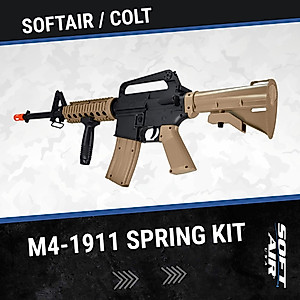 Colt Soft Air RIS Spring Airsoft Rifle and Pistol On-Duty Kit, Tan (180790)