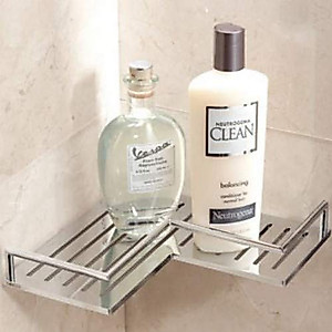 Ginger 28505/PC Surface Mounted Bathroom Shelves, Corner Shelf, Polished Chrome