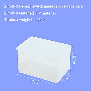 Switch Game Card Storage Box, Support 11Game Card with Protective Case with Storage, Ultra-cleartransparent, Can be Stored Switch Host and Handle and other Accessories