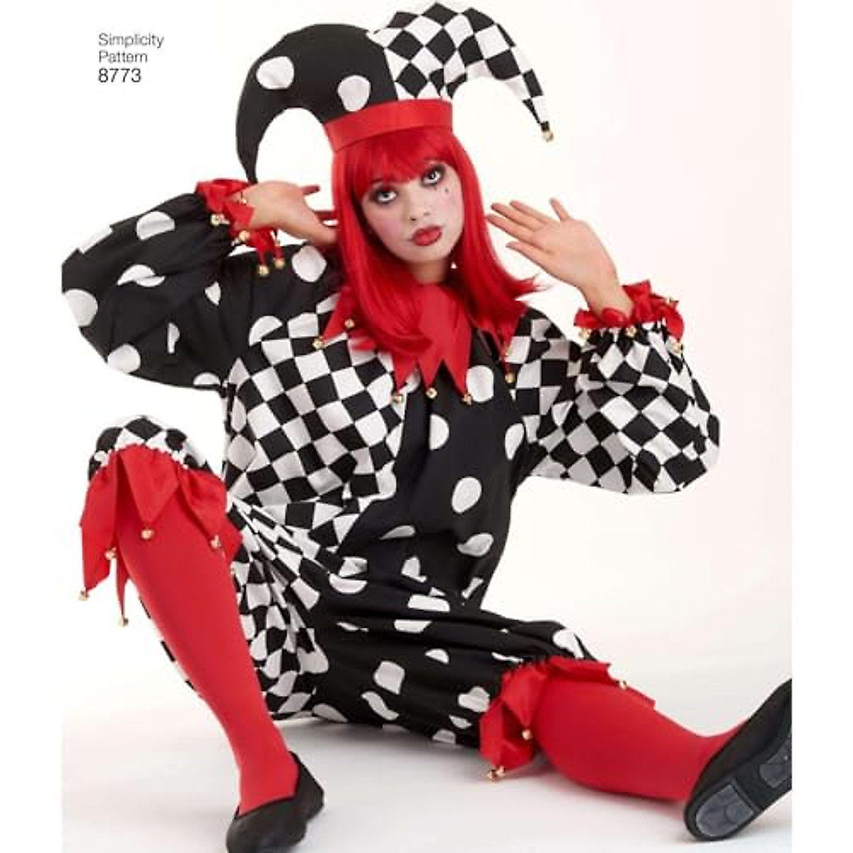 Simplicity 8773 Adult Clown Costume Sewing Pattern, Sizes XS-XL