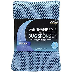VIKING Mesh Bug Cleaning Car Wash Sponge, Colors Vary - 4 in. x 6 in.