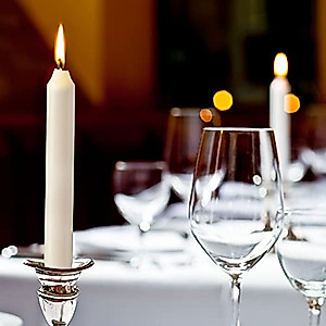 SPAAS Straight Candle Sticks - Pack of 8 6" Long Ivory Candles | 5 Hour Long Burning Unscented Candles for Emergency Candles, Chime Candles, Table Candles for Wedding, and Home Decoration