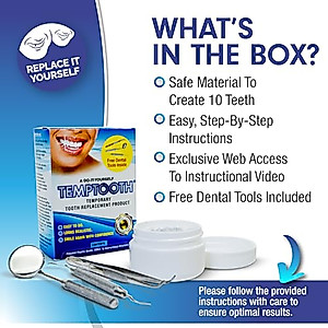 Temptooth #1 Seller Trusted Patented Temporary Tooth Replacement Product