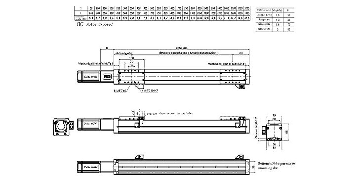FUYU FSL80 Heavy Load Linear Guide CNC Actuator
