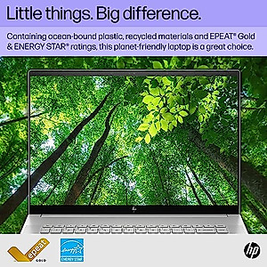 HP Envy 16 inch Laptop, WQXGA 48-120Hz Display, Intel Evo Powered by 13th Generation Intel Core i7-13700H, 16 GB RAM, 512 GB SSD, Intel Arc A370M Graphics, Windows 11 Home, 16-h1010nr (2023), Silver