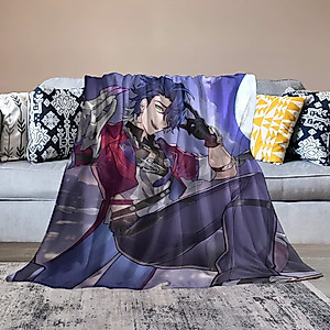 Dalicoter Honkai Star Rail Blanket Sampo Anime Blanket Game Blanket 50"×40" Super Soft Flannel Throw Blanket Lightweight Blanket Warm Winter Blanket Towel Blanket for Couch Kids Girls & Adults