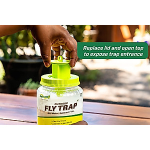 Rescue Outdoor Reusable Fly Trap Canister 4 Pack