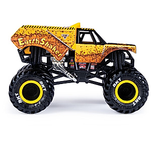 Monster Jam, Official Earth Shaker Monster Truck, Die-Cast Vehicle, 1:24 Scale