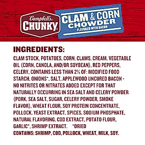 Campbell's Chunky Soup, Clam and Corn Chowder, 18.8 Oz Can