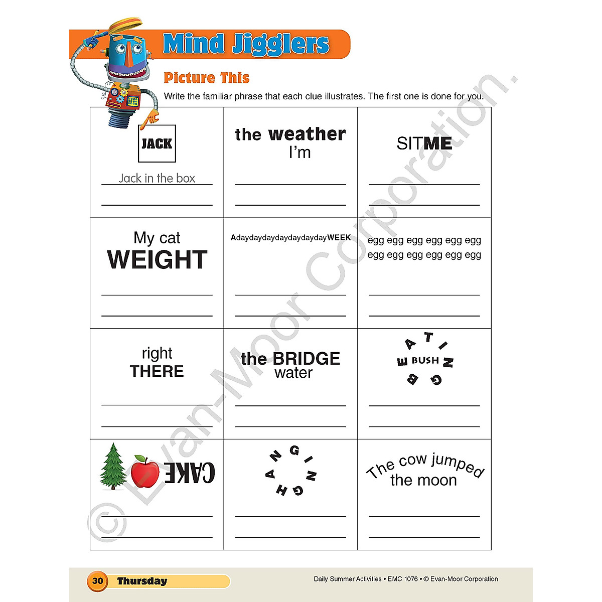 Evan-Moor Daily Summer Activities, Grade 5-6