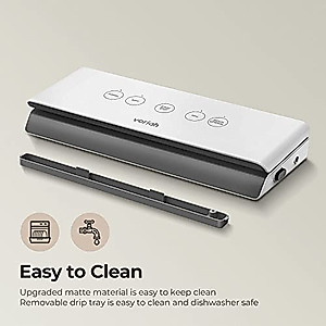 Vacuum Sealer, voriah Vacuum Sealer Machine with Automatic Air Sealing System for Food Storage, Sous Vide, Touch Control, Safety Certified