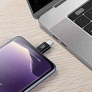 HAOQUOOU USB C Adapter (4 pcs), Supports Charging and Data Transfer Expansion, The Rate is up to 10Gbps, Compatible with Type C Devices Such as Huawei, Samsung, MacBook, etc.…