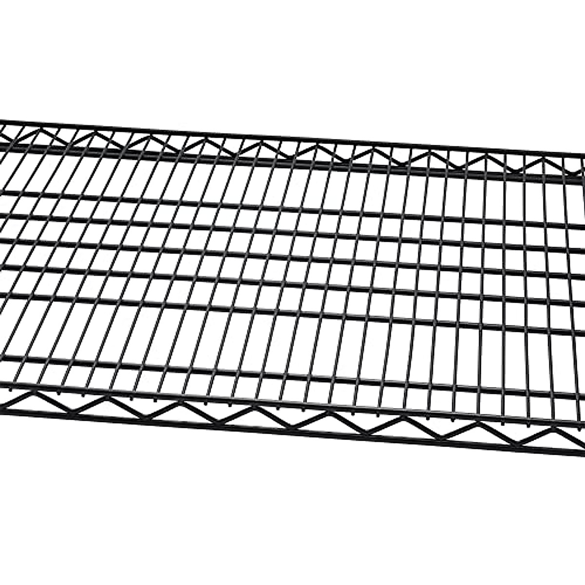 TRINITY Black 48" x 24" x 72" 4-Tier NSF Wire Shelving Rack, 48W x 24D x 72H