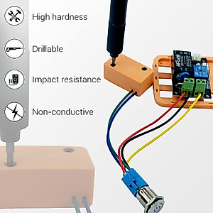 DR.3D ABS-Like 3D Printer Resin, LCD UV Fast Curing Resin, 405nm Photopolymer Drillable Resin for LCD 3D Printing,1000g White