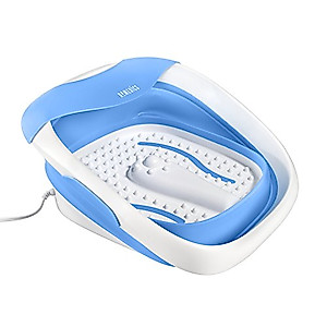 Homedics Compact Pro Spa Collapsible Footbath with Heat | Vibration Massage, ACU-Node Surface, Heat Maintenance | Improves Circulation, Soothe Tired Muscles, Collapsible Tub for Easy Storage