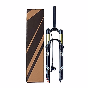 MTB Bicycle Suspension Fork，26/27.5/29in Rebound Adjustment Remote Lock Magnesium Alloy Air Fork Travel 130mm Bicycle Accessories (Color : Straight Tube RL, Size : 29inch)