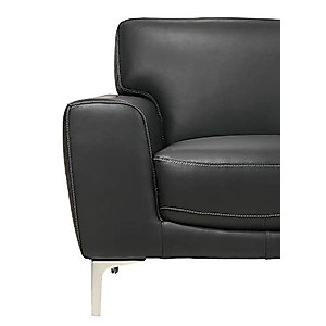 New Classic Furniture Carrara Loveseat, Black