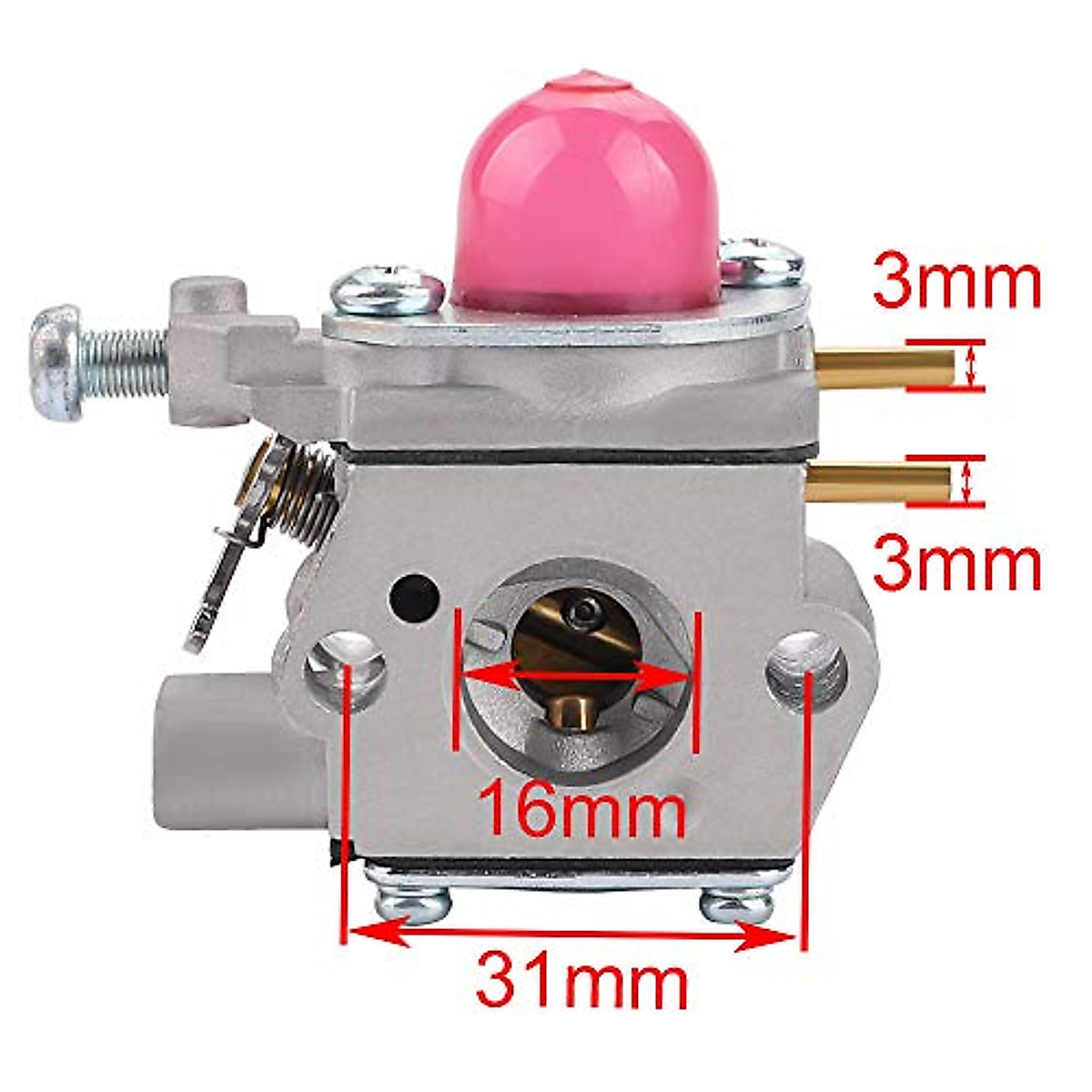 Savior WT973 Carburetor for Bolens BL110 BL125 BL160 Troy Bilt TB2040XP TB80EC TB21EC TB22EC TB32EC TB42BC MTD 753-06190 Weedeater Trimmer 753-06423