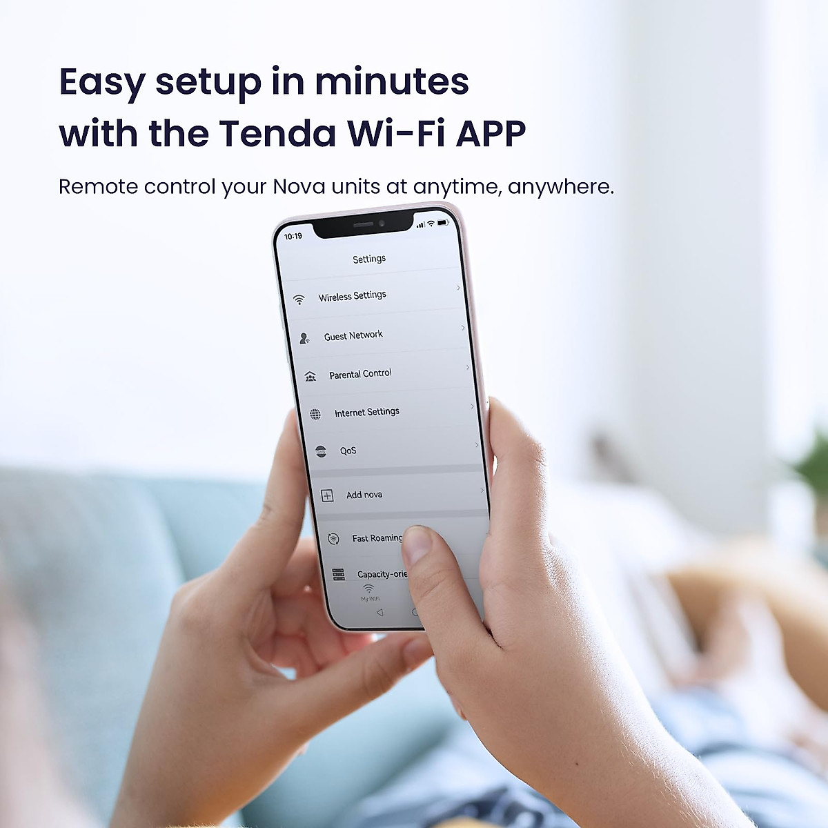 Tenda Whole Home Mesh WiFi System - Dual Band AC1200 Router Replacement for SmartHome,Works with Amazon Alexa for 3000 sq.ft 3+ Room Coverage (MW3 2PK)