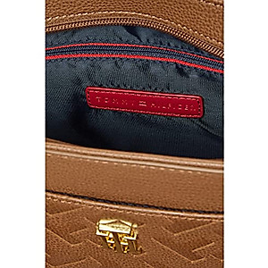 Tommy Hilfiger Antonella II Crossbody Bias Embossed PVC Cognac One Size