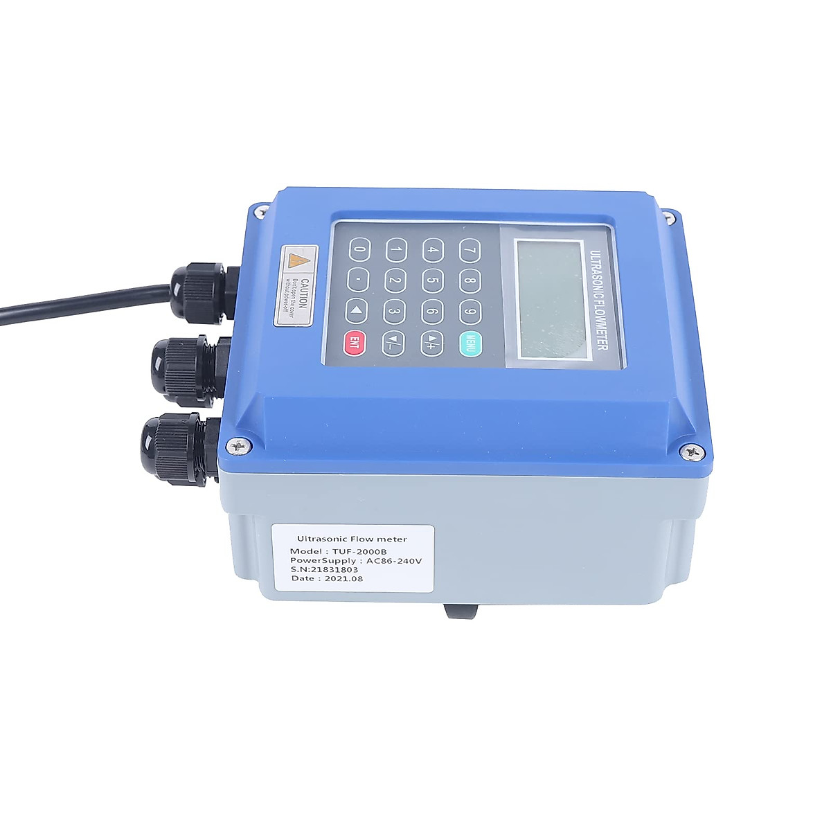 TUF-2000B DN20~DN700mm Portable Ultrasonic Flow Meter,Fixed Clamp Digital Liquid Flowmeter IP67 Protection with TM-1 & TS-2 Transducers