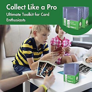 Collectible Supplies Top Loaders for Cards | 3x4 Inch Card Protectors for Collective Trading| Protective Sports Card Holder | Standard Size | Penny Soft Sleeves (25 Toploaders)