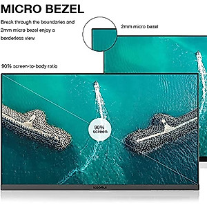 KOORUI 22 Inch Computer Monitor, FHD 1080P VA Desktop Display, 75HZ Ultra Thin Bezel/Eye Care/Ergonomic Tilt, HDMI VGA Ports LED Monitor for PC, VESA