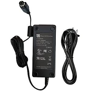 UPBRIGHT 4-Pin DIN 12V AC/DC Adapter Compatible with CWT KPL-060F KPL-060F-VI KPL060F KPL-060FVI KPL060F-VI KPL060FVI Channel Well Technology 12VDC 5A 60W Power Supply Cord Battery Charger Mains PSU