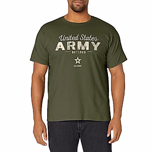 United States Army Military Retired Vintage T-Shirt