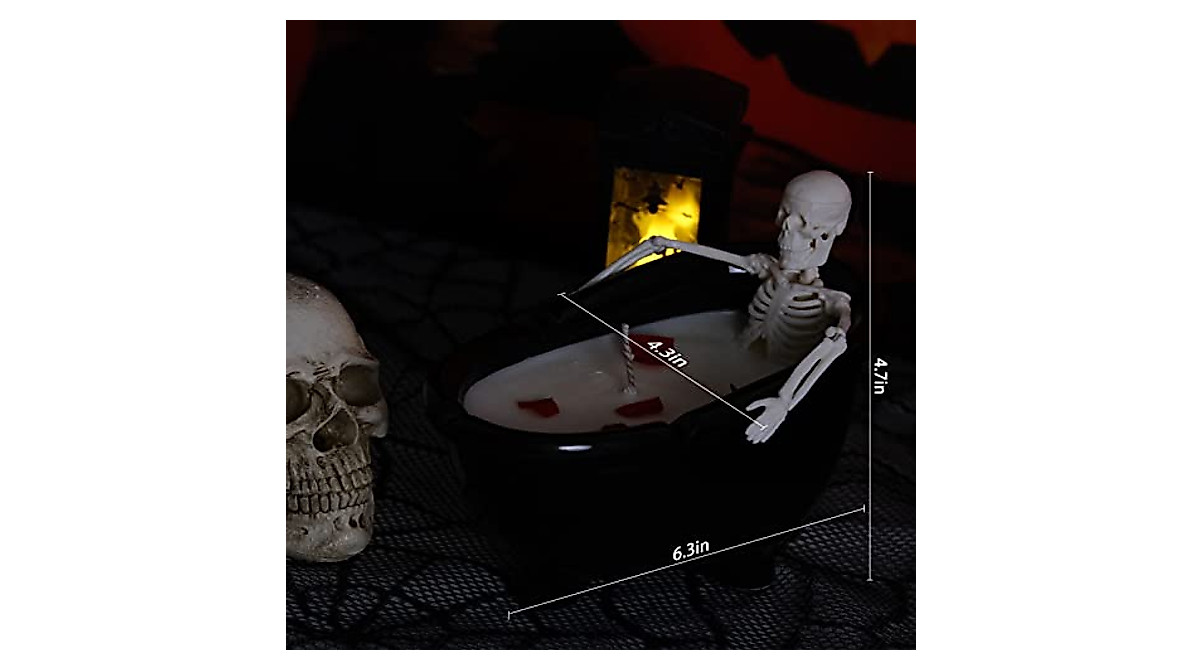Unique Skeleton Candle for Spooky Halloween Decor