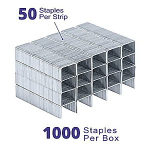 Mr. Pen- Staples for Staple Gun, Light Duty, 5/16 Inch, 8 mm, 1000/Box, 1 Box, Staples for Stapler Gun, Staple Gun Staples, Staples for a Staple Gun, Fine Wire Staples, Only for Mr. Pen Staple Gun Use