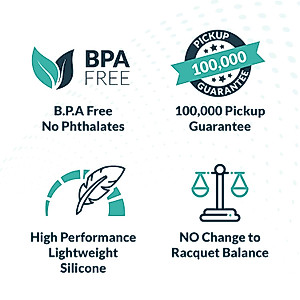 POP-iT Easy Tennis Ball Pick Up Accessory Tennis Equipment Gifts for Men and Women Fits on Adult Racquet Overgrip