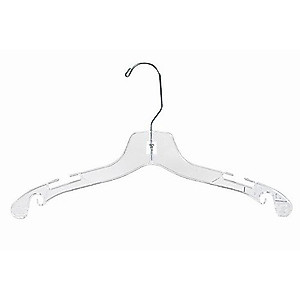 Only Hangers Children's Clear Plastic Dress Hanger - 14" (100)