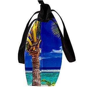 TBOUOBT Handbags for Women Fashion Tote Bags Shoulder Bag Satchel Bags, Tropical Beach Palm Tree