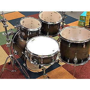 Pacific by DW 5-Piece Concept Maple Exotic Shell Pack (Charcoal Burst over Walnut)