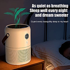 Yaindhi Air Purifier,Small Portable Air Purifier for Home,with True HEPA Air Filtration，for Bedroom,Study rooms,Toilets,Garages,Office ard-Sized Rooms (100-215 ft2)